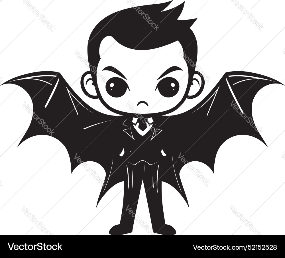 Adorable bites dracula logo icon design vamp Vector Image
