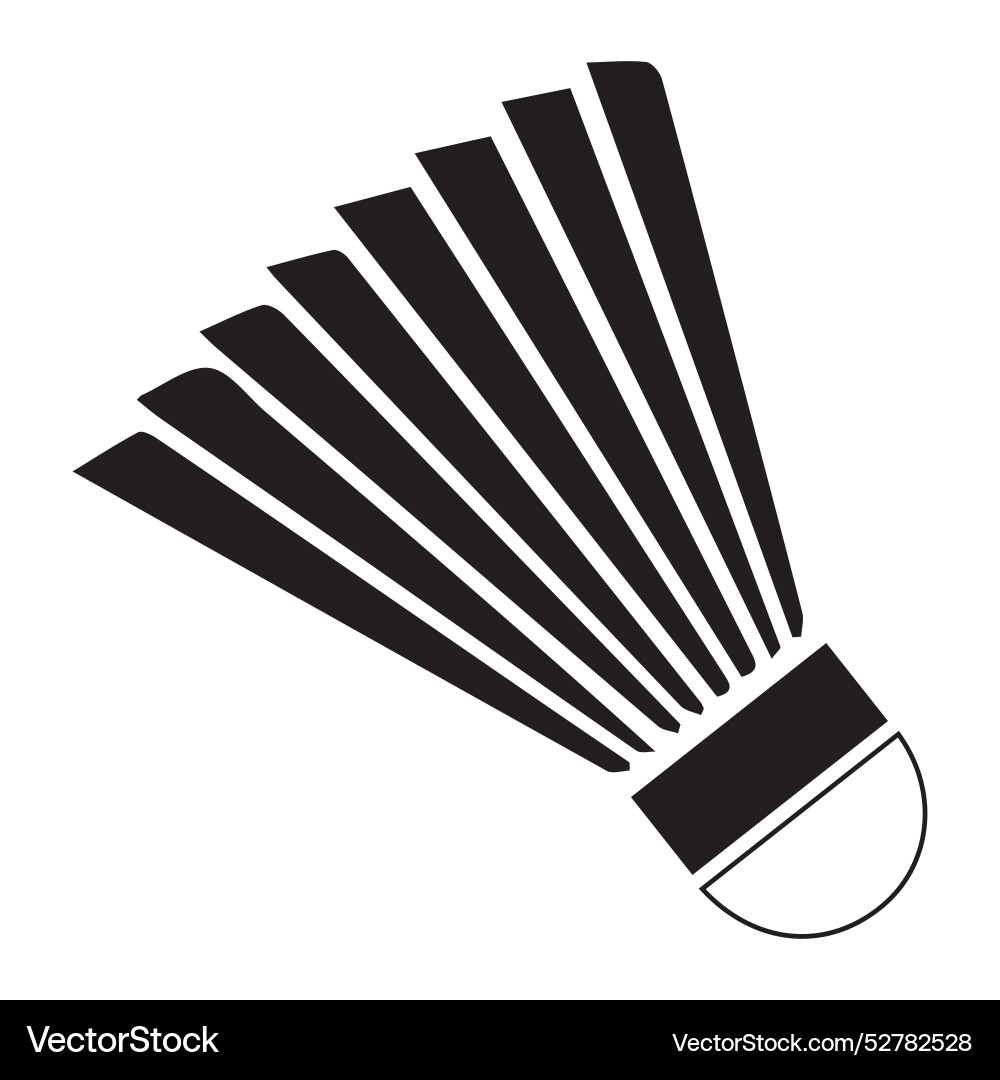 Badminton shuttlecock icon Royalty Free Vector Image