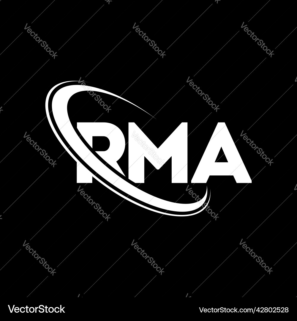 Rma logo letter design – Royalty-Free Vector | VectorStock