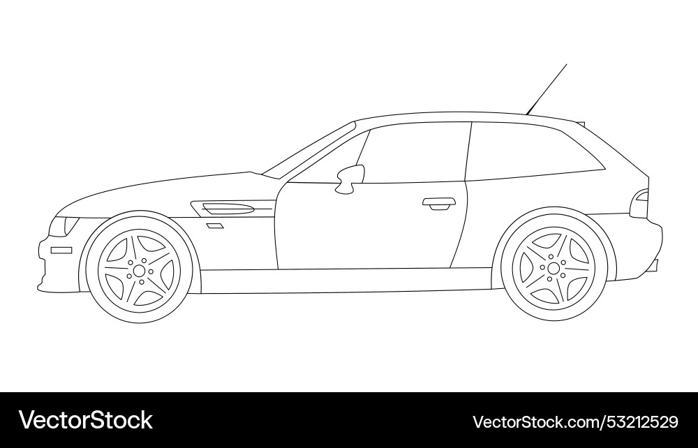 Bmw z3 Royalty Free Vector Image - VectorStock