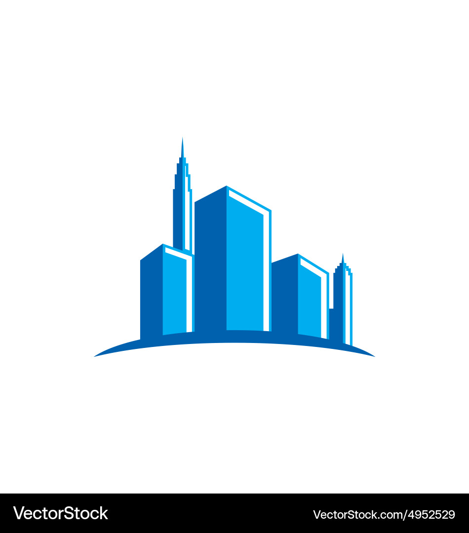 Building construction logo Royalty Free Vector Image