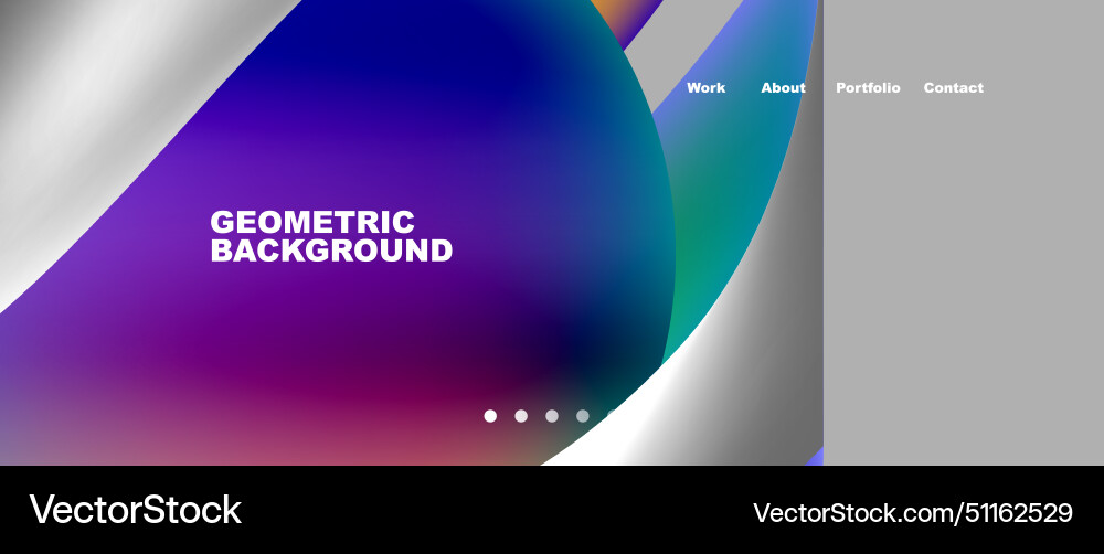Geometric background with azure violet and Vector Image
