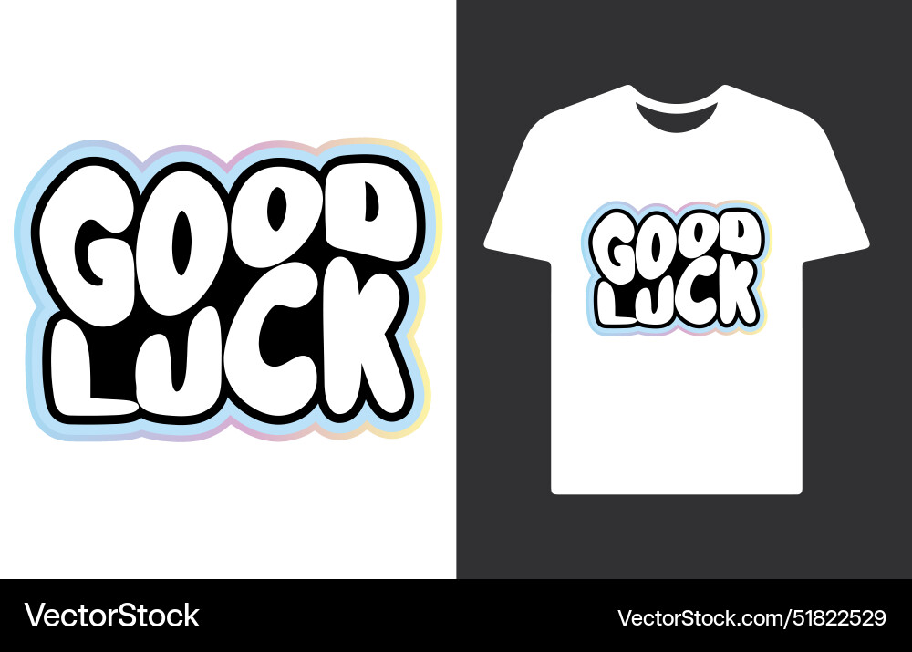 Good luck banner poster Royalty Free Vector Image
