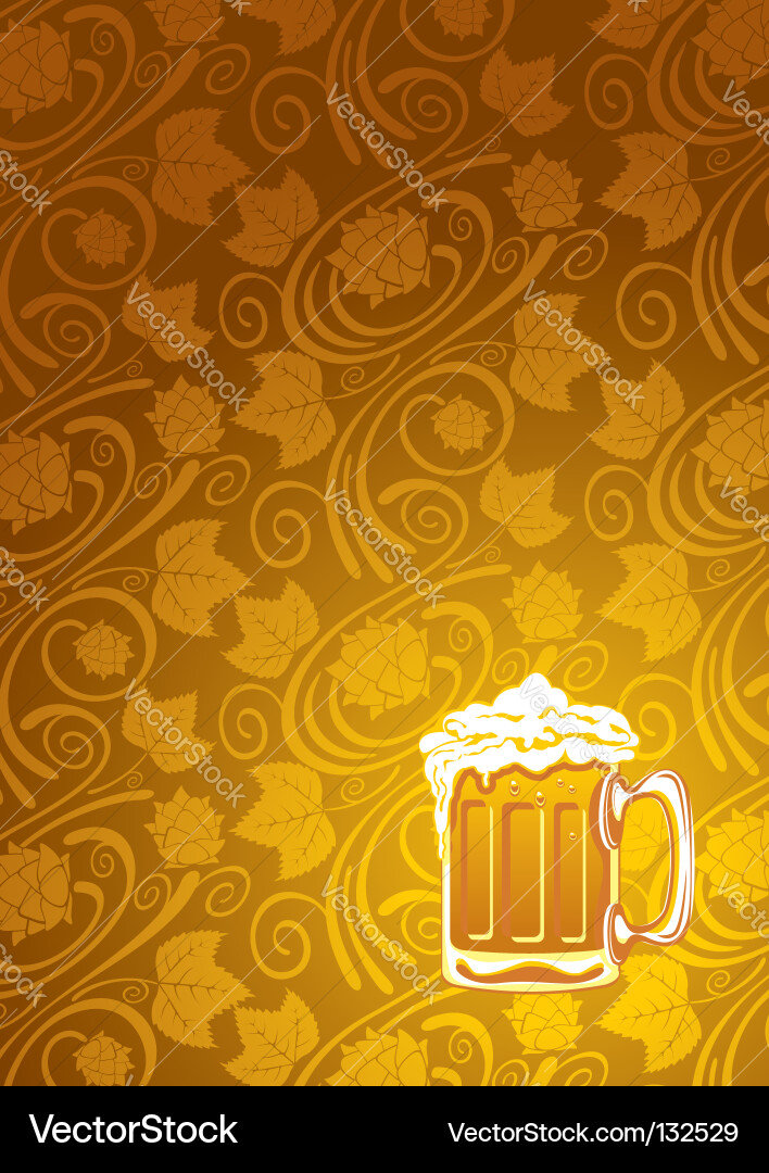 Hops Beer Background Royalty Free Vector Image