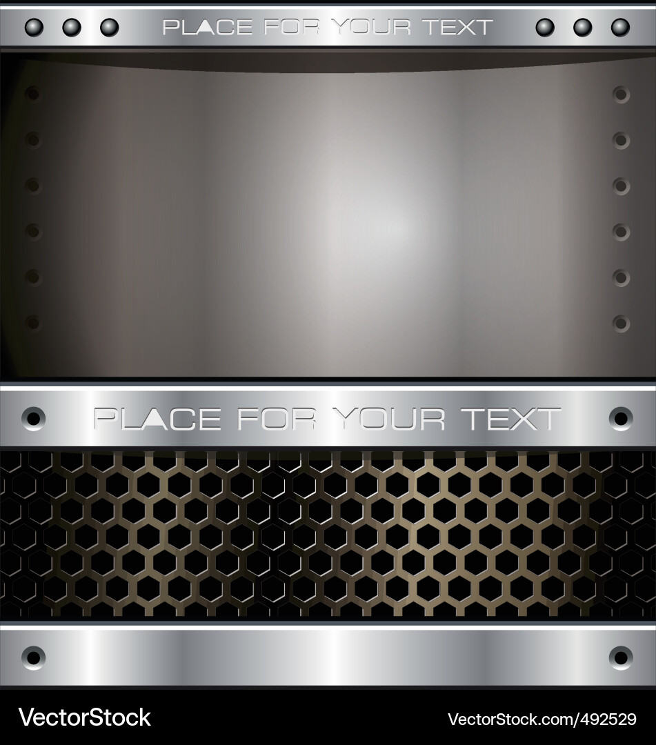 Perforated metal background Royalty Free Vector Image