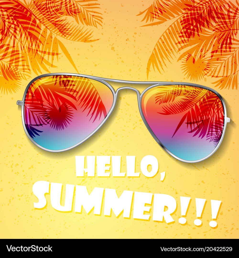 Summer hot background Royalty Free Vector Image
