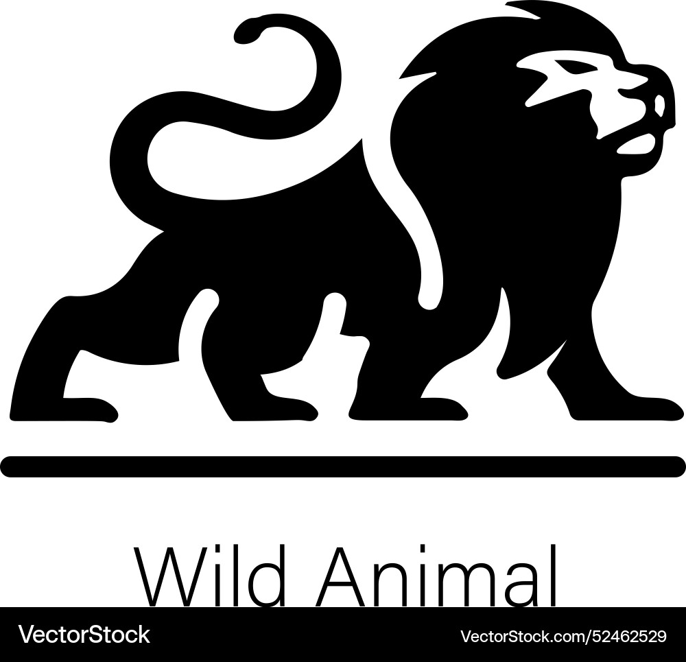 Wild animal Royalty Free Vector Image - VectorStock