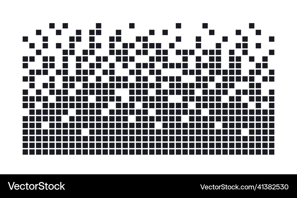 Pixel disintegration background decay effect Vector Image