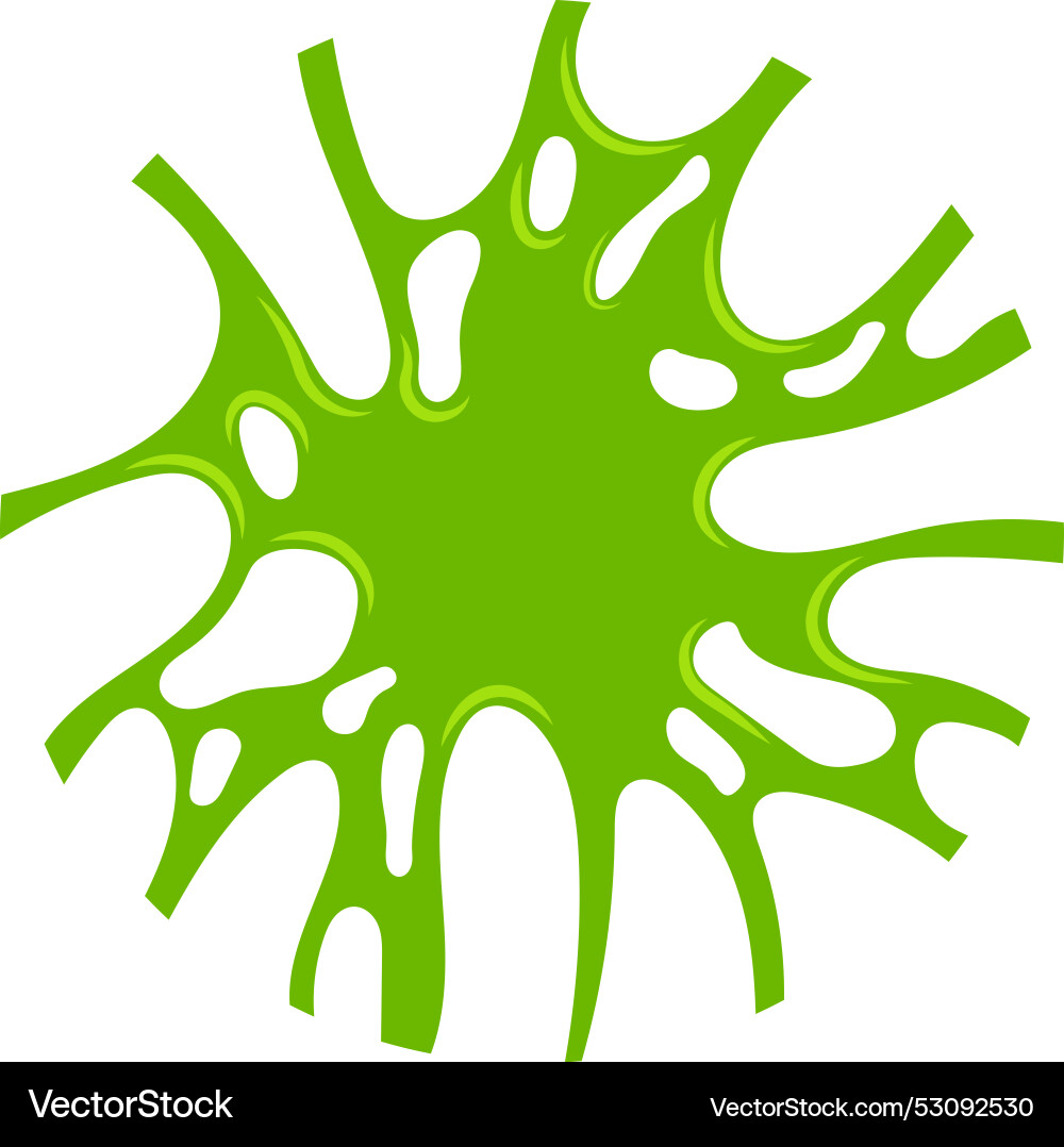Slime stretching grunge sticky splatter toxic Vector Image