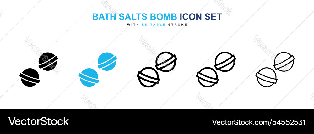 Bath salts bomb icon Royalty Free Vector Image