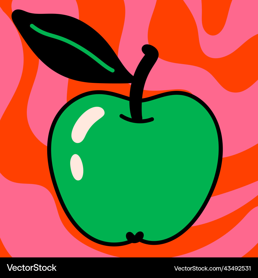 Cartoon funny cute comic characters red Royalty Free Vector