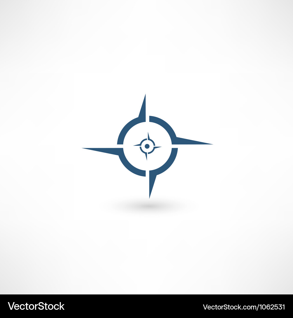 Compass Icon - Navigation Symbol Royalty Free Vector Image