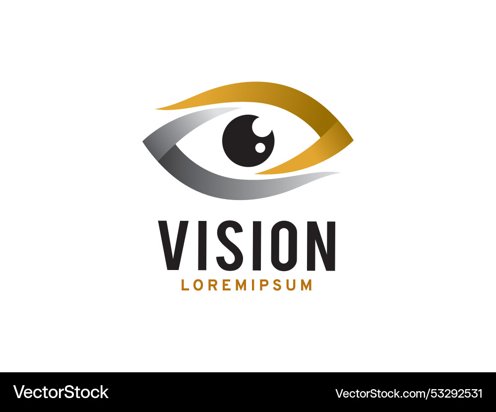 Eye logo symbol or icon template Royalty Free Vector Image