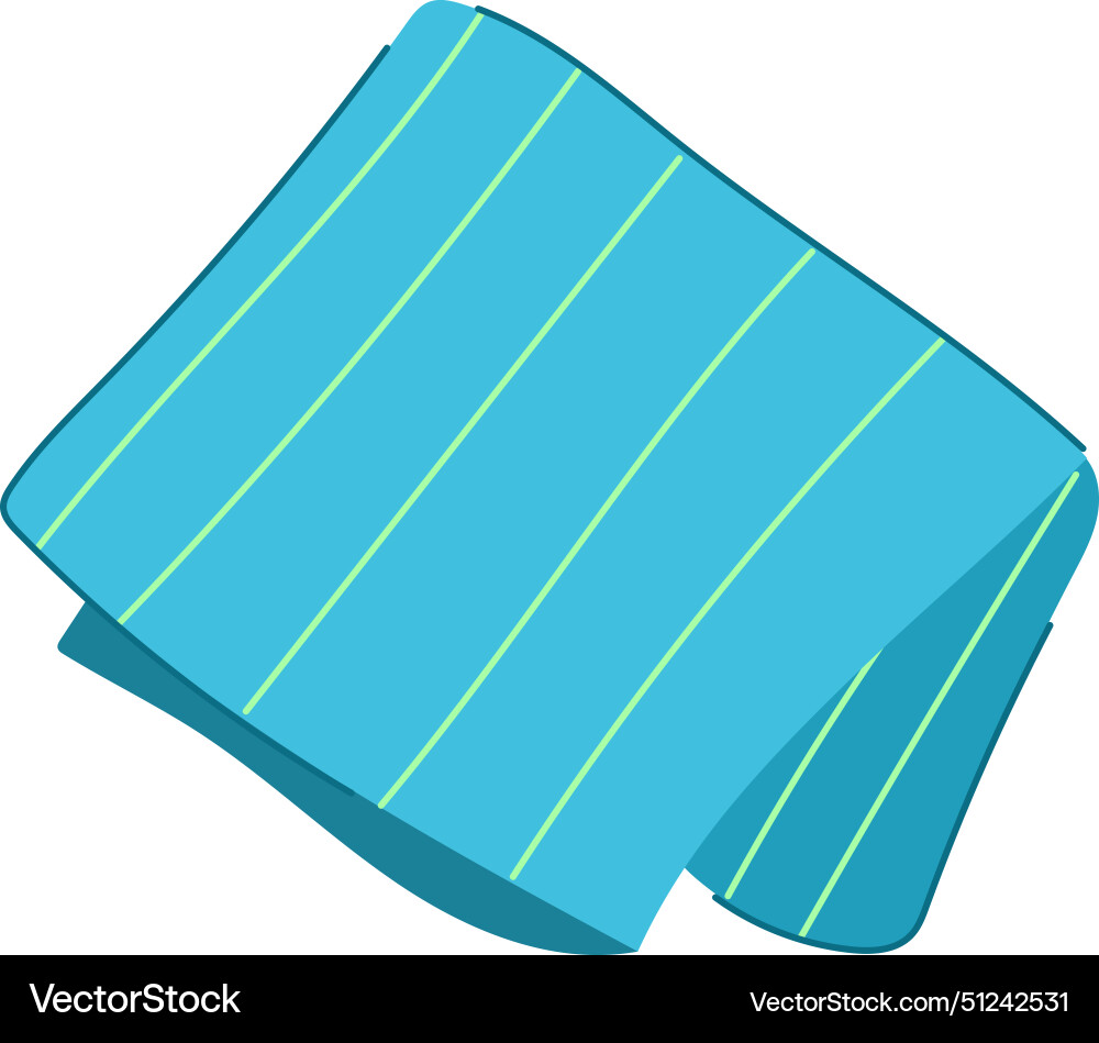 Fabric cloth napkin cartoon Royalty Free Vector Image