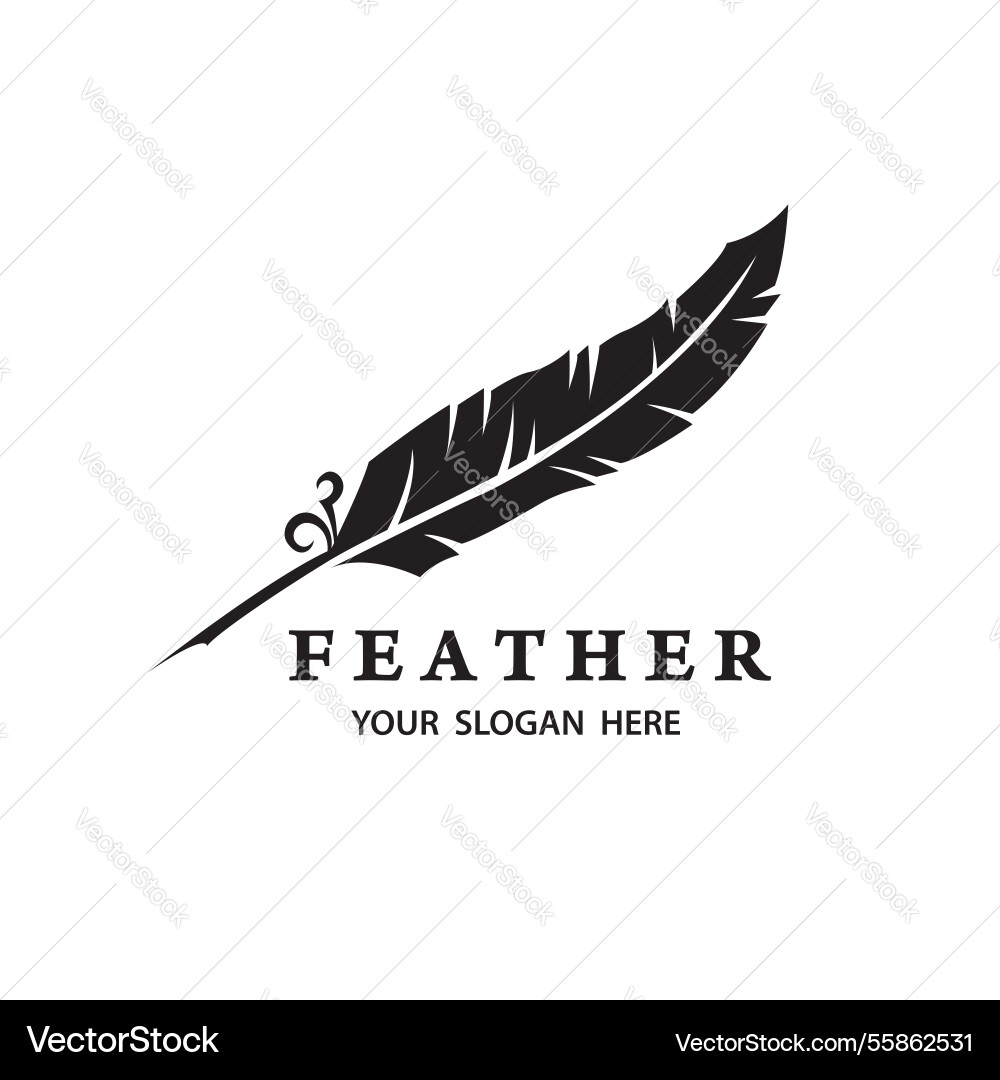 Feather pen icon Royalty Free Vector Image - VectorStock