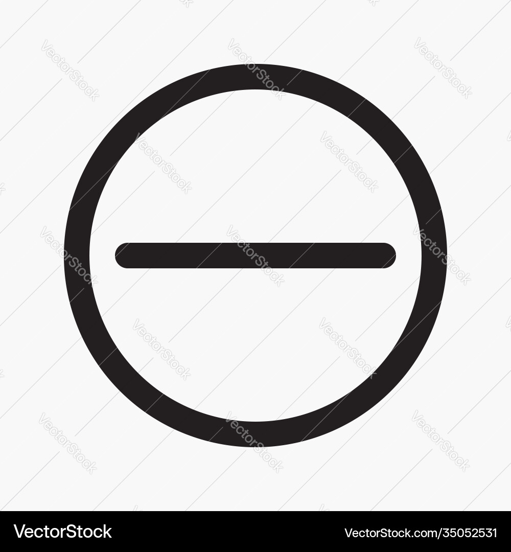 Stop sign icon no available for denied Royalty Free Vector