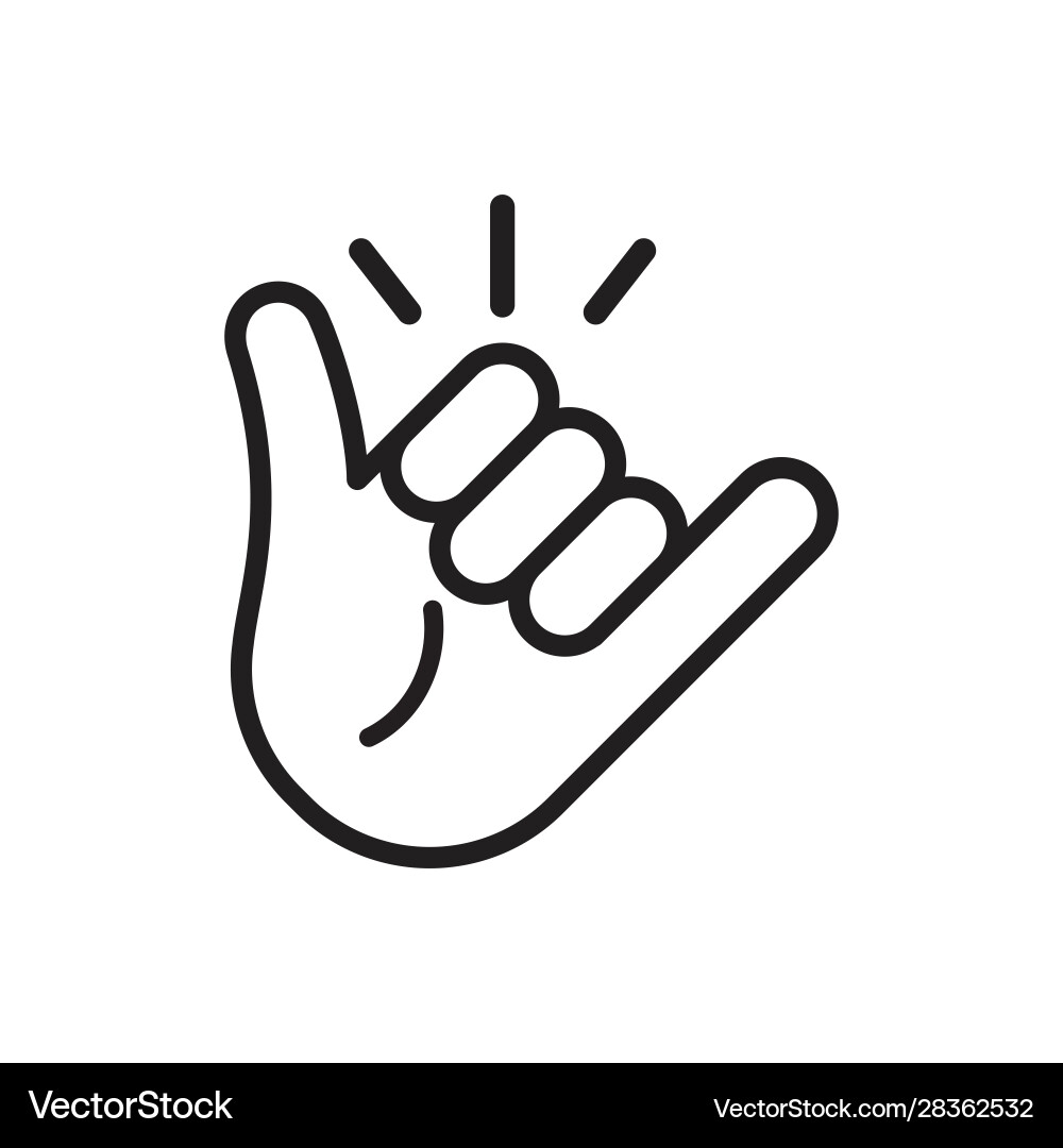 Call me hand icon Royalty Free Vector Image - VectorStock