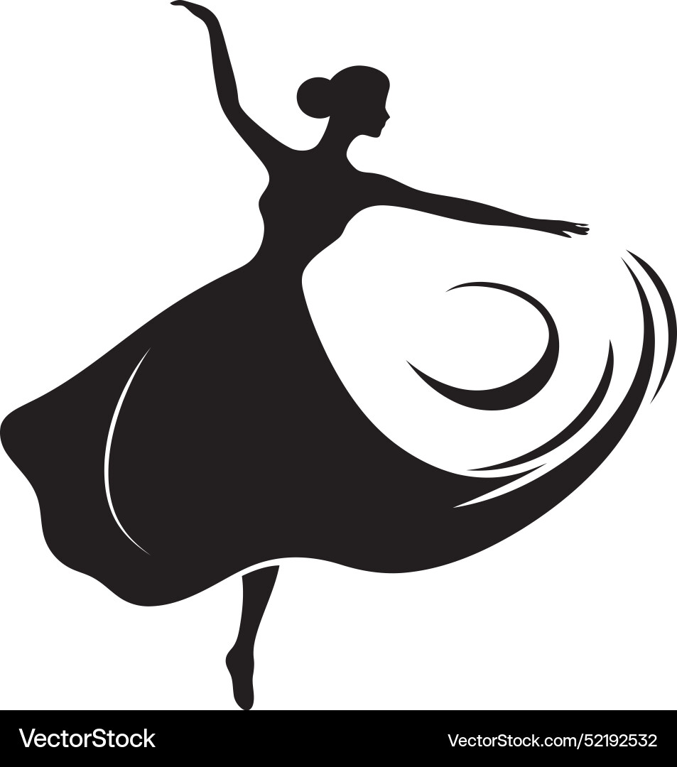 Essence of contemporary dance creative freedom Vector Image