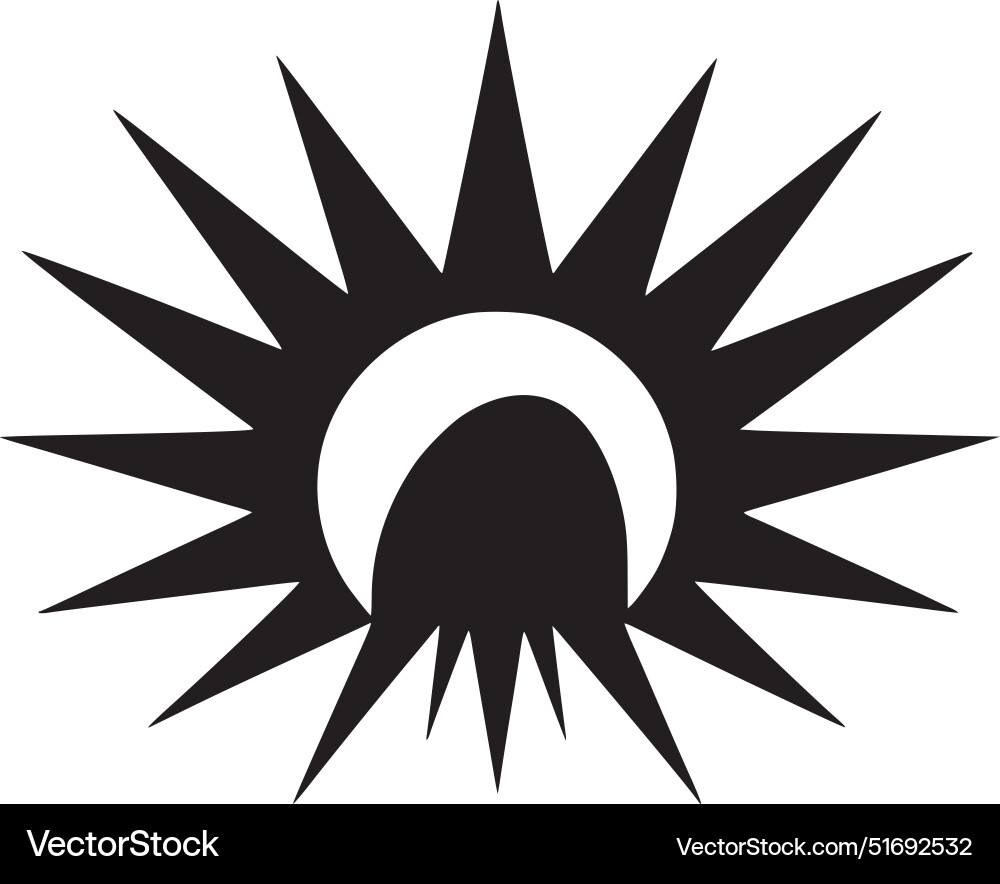 Explosion - minimalist and flat logo Royalty Free Vector