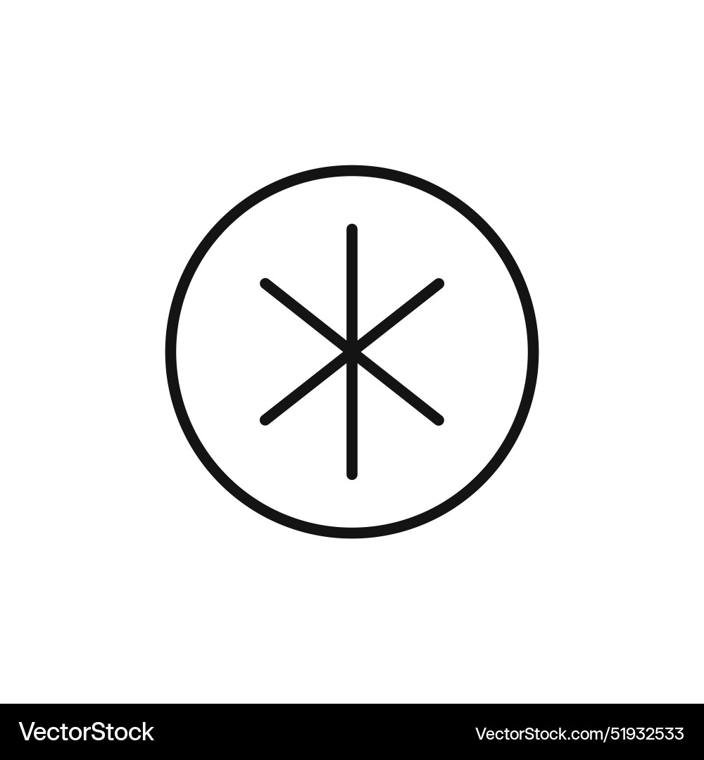 Asterisk icon collection star symbol for text Vector Image