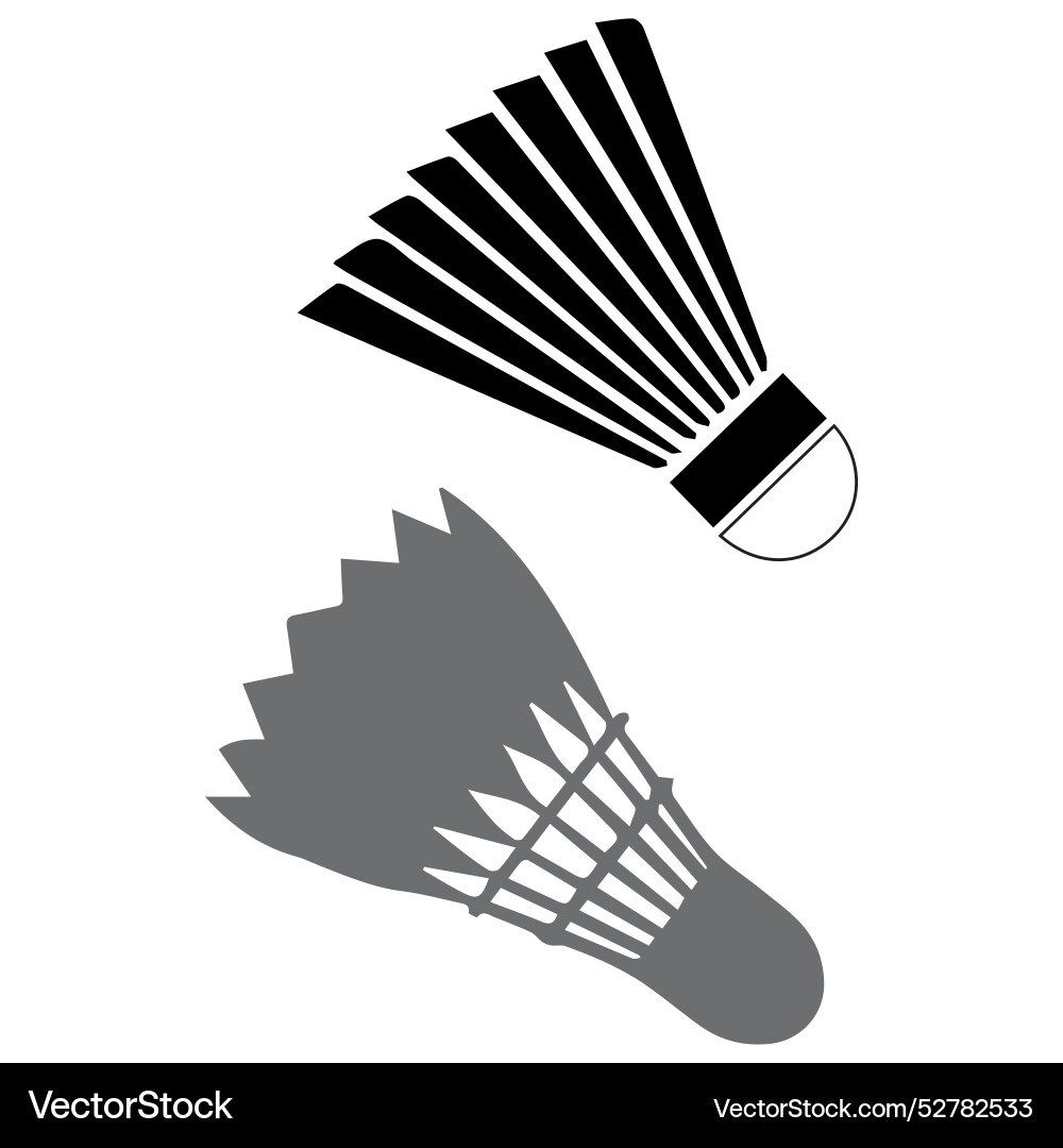 Badminton shuttlecock icon Royalty Free Vector Image