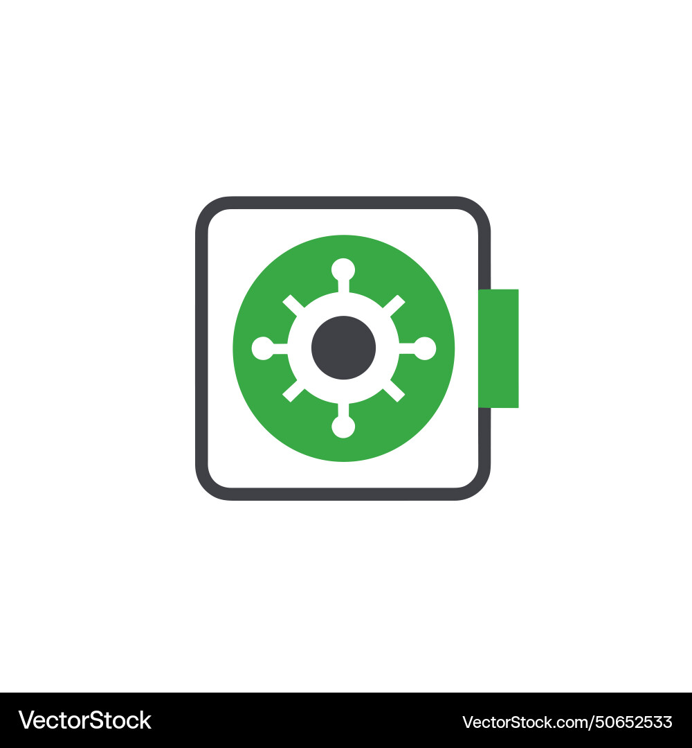 Government contractors filled colorful logo Vector Image