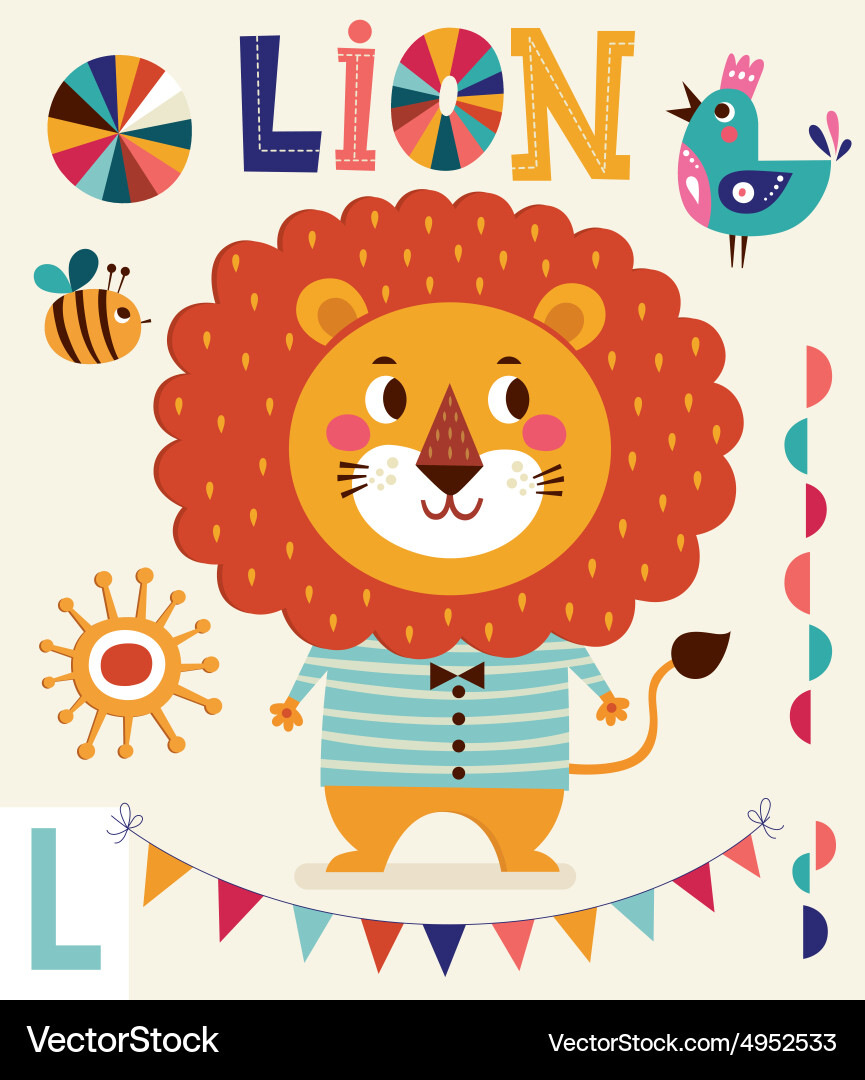 In cartoon naive style Royalty Free Vector Image