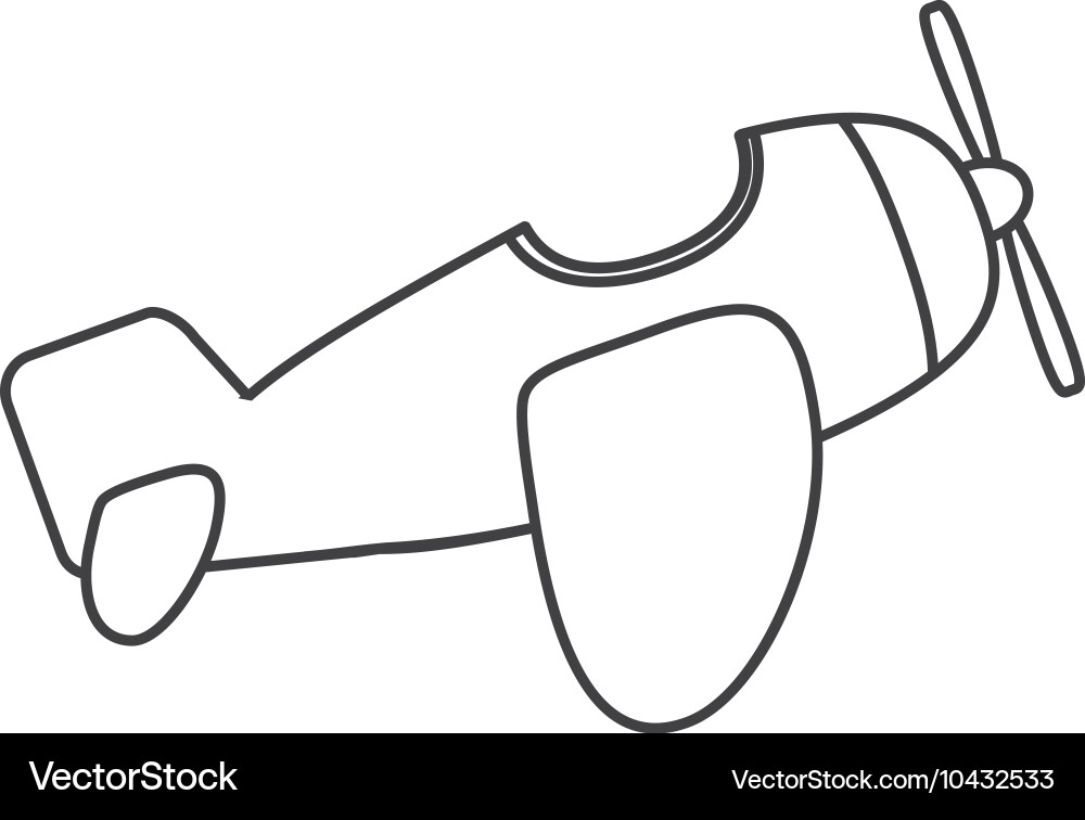 Toy airplane icon Royalty Free Vector Image - VectorStock
