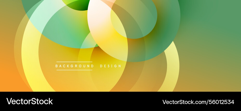 Abstract composition with layered circular Vector Image