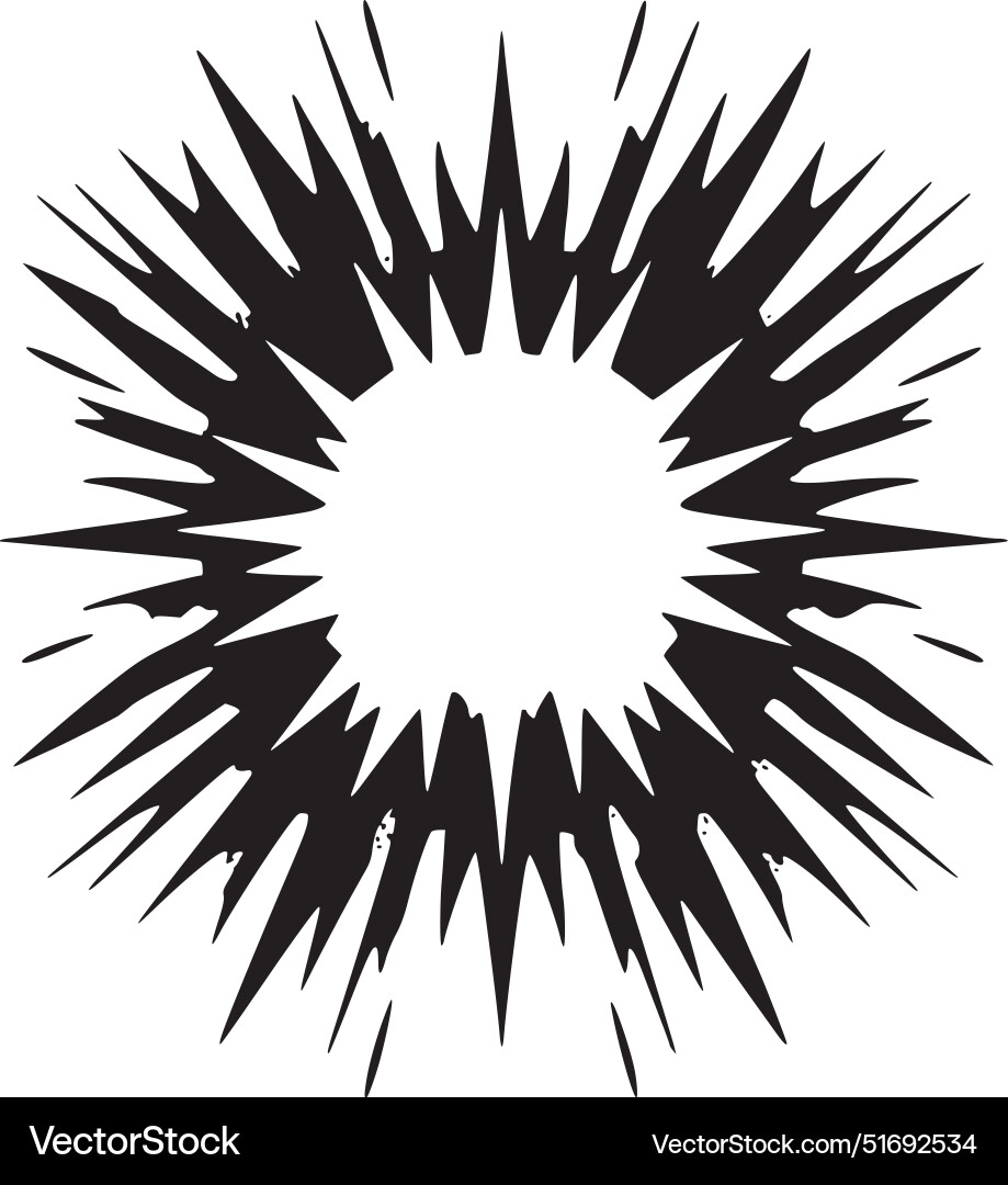 Explosion - high quality logo ideal for t-shirt Vector Image