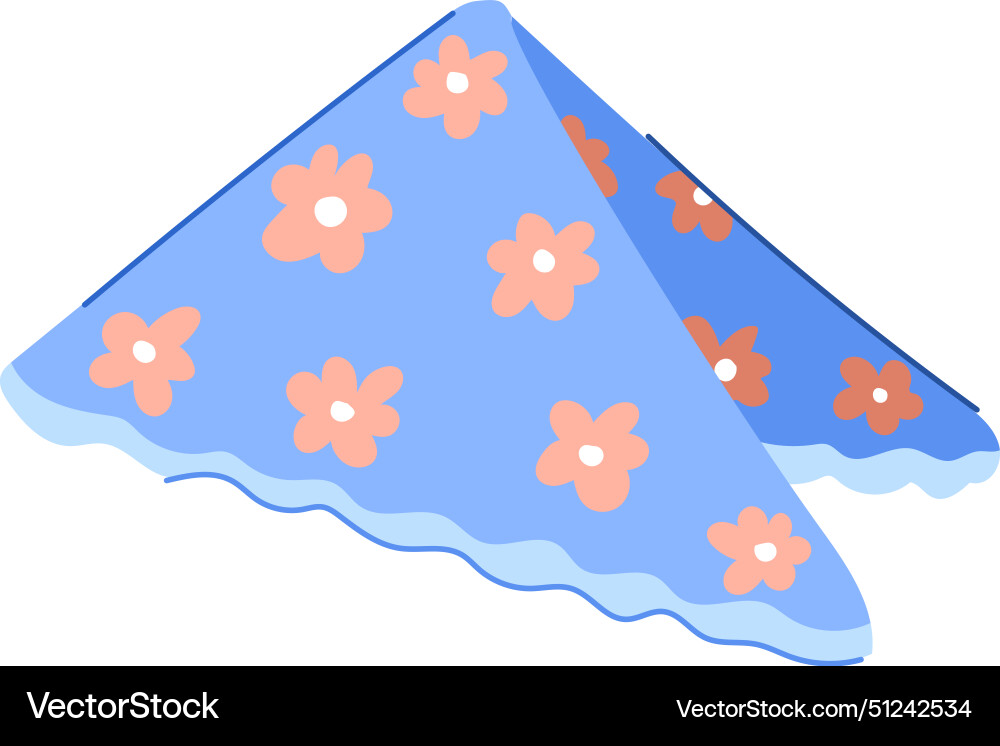 Kitchen cloth napkin cartoon Royalty Free Vector Image