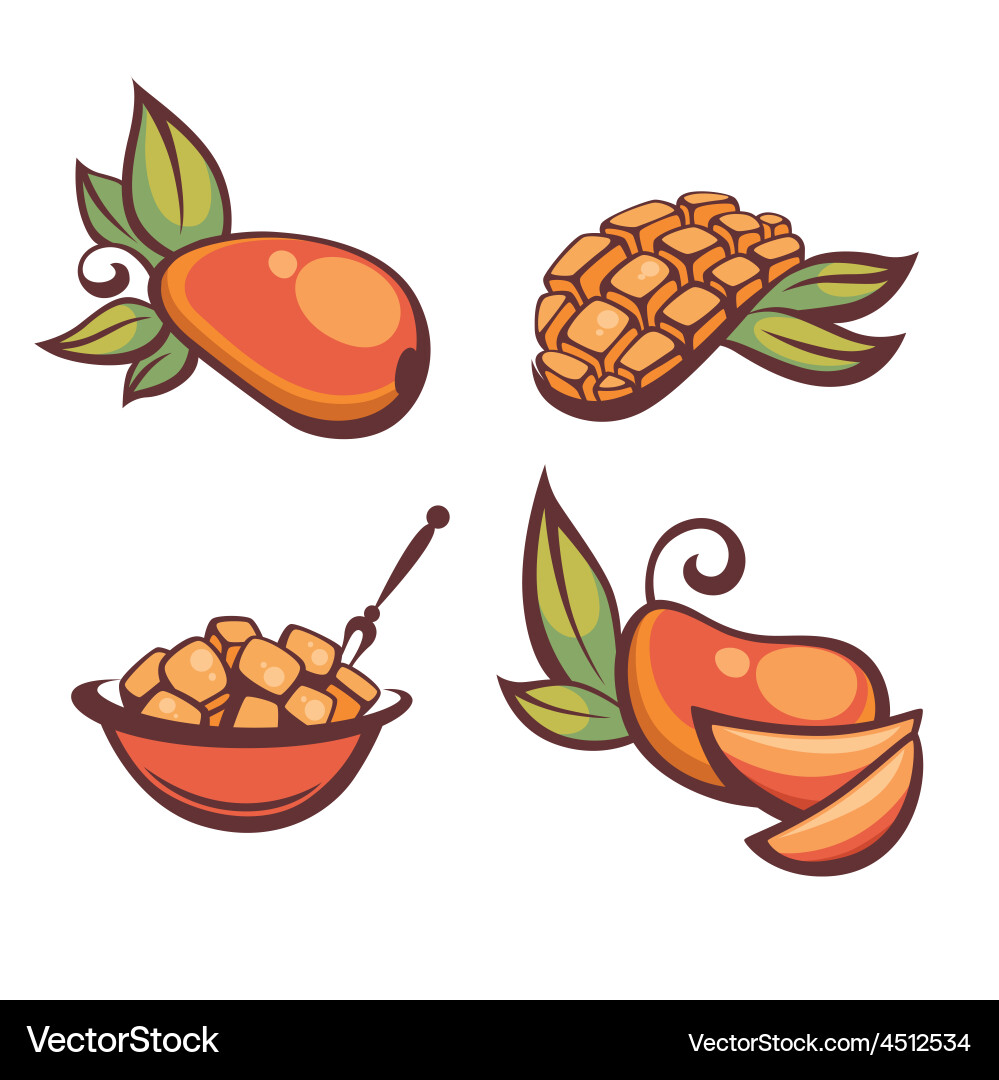 Mango fruit Royalty Free Vector Image - VectorStock