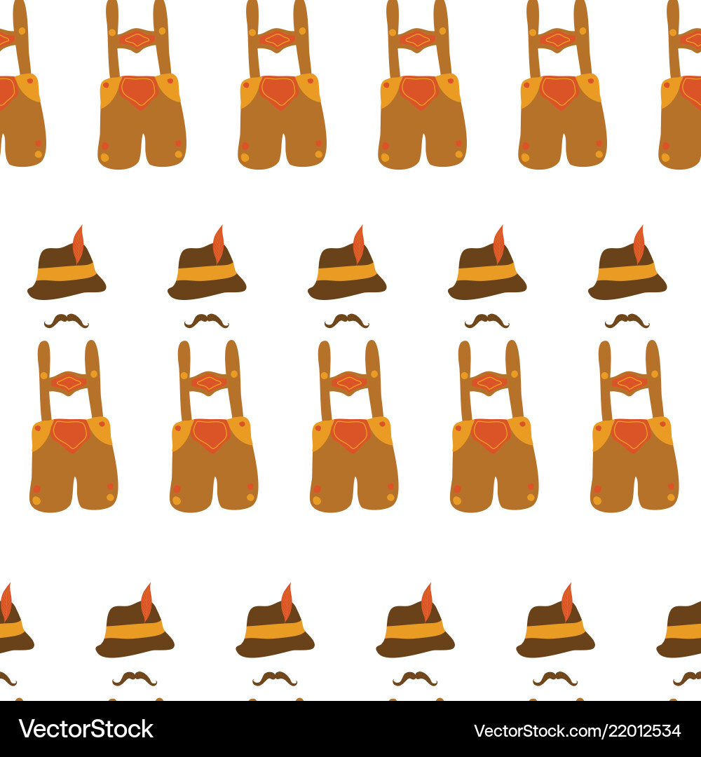 Oktoberfest Lederhosen Pattern Vector Images (over 120)