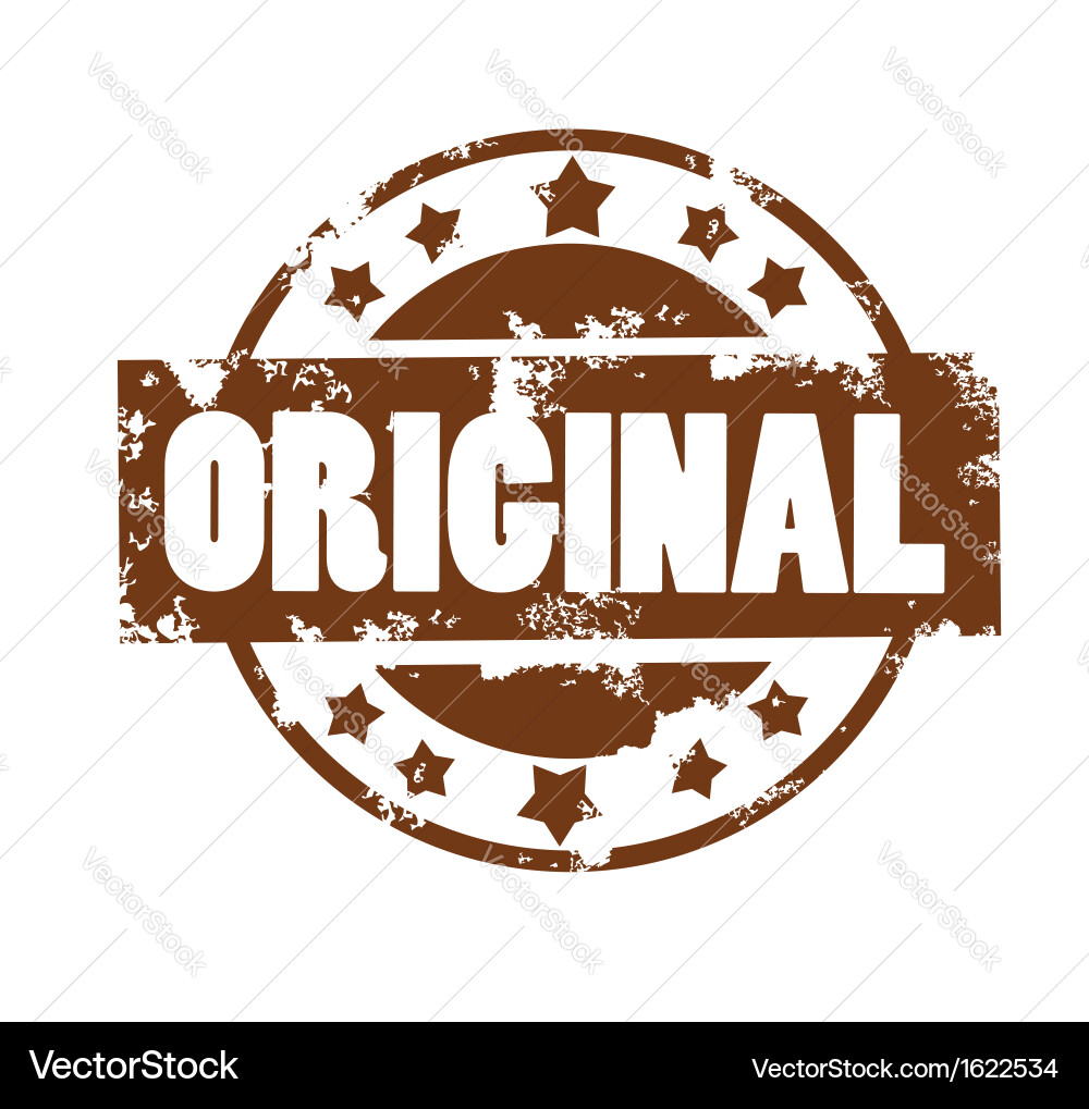 Original stamp Royalty Free Vector Image - VectorStock