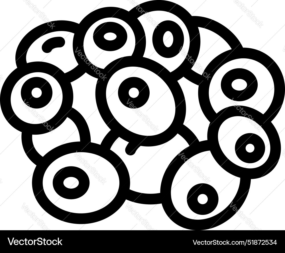 Ovum eggs cells fertilization reproduction icon Vector Image