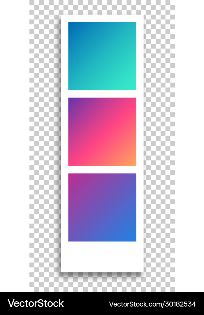 Photo frame on transparent background template Vector Image