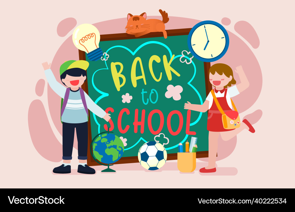School Fun & Learning Royalty Free Vector Image