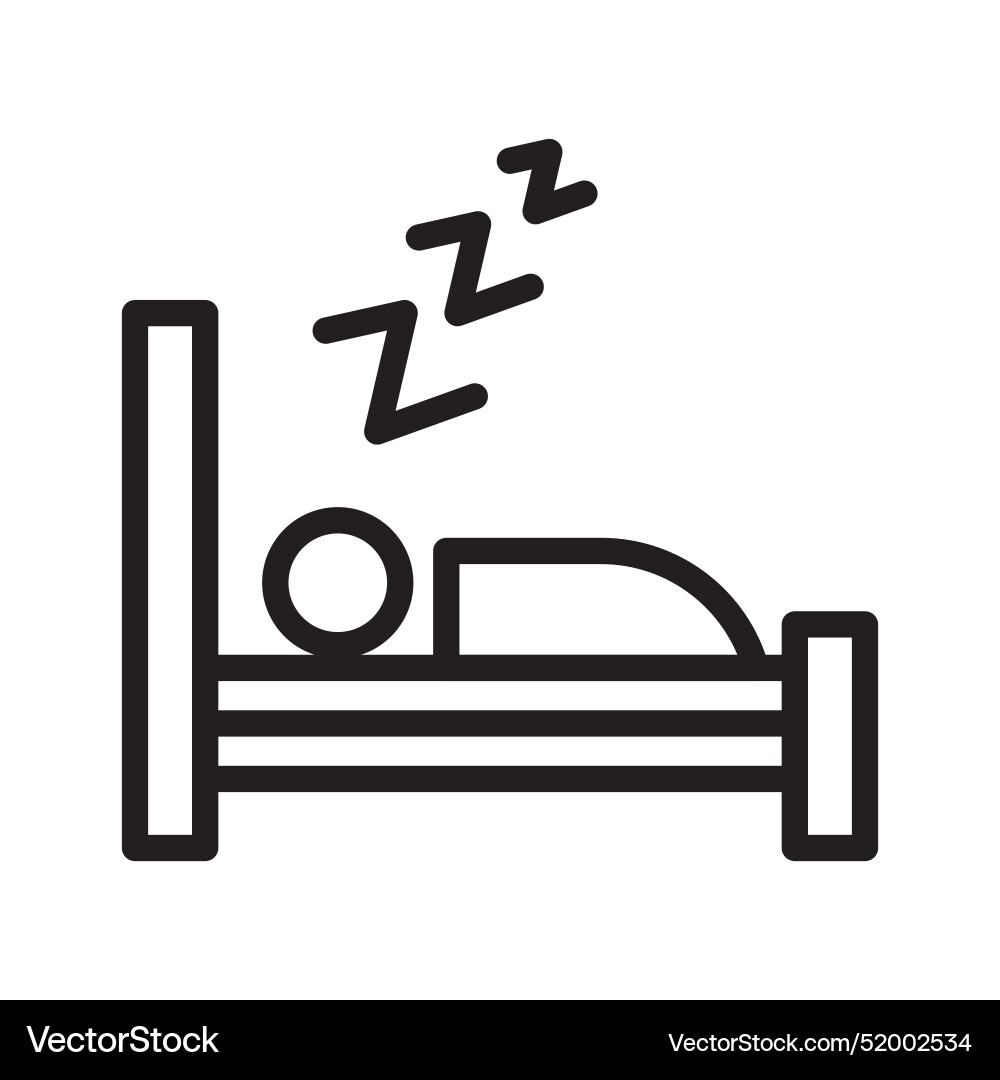 Sleep health icon ideal for sleep and relaxation Vector Image