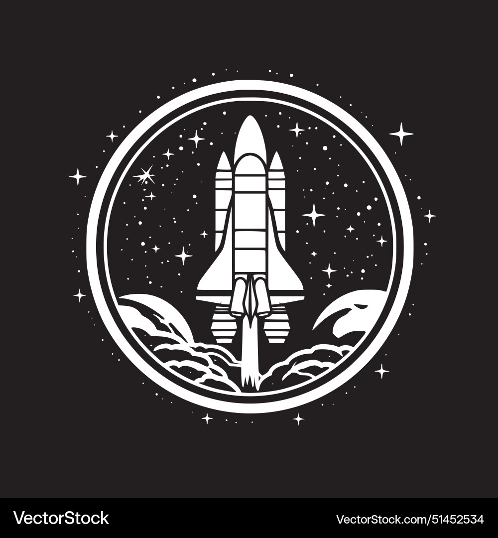 Space - high quality logo ideal for t-shirt Vector Image