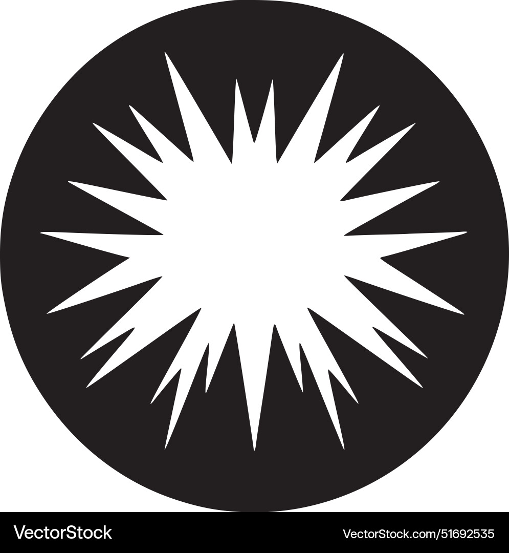 Explosion - high quality logo ideal for t-shirt Vector Image