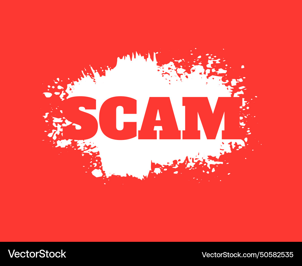Protect yourself from financial and online scam Vector Image