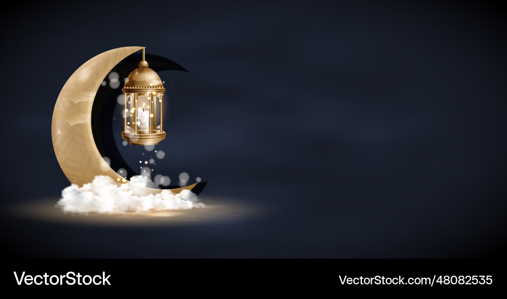 Ramadan Hintergrund Design arabian gold vintage Vektorbild