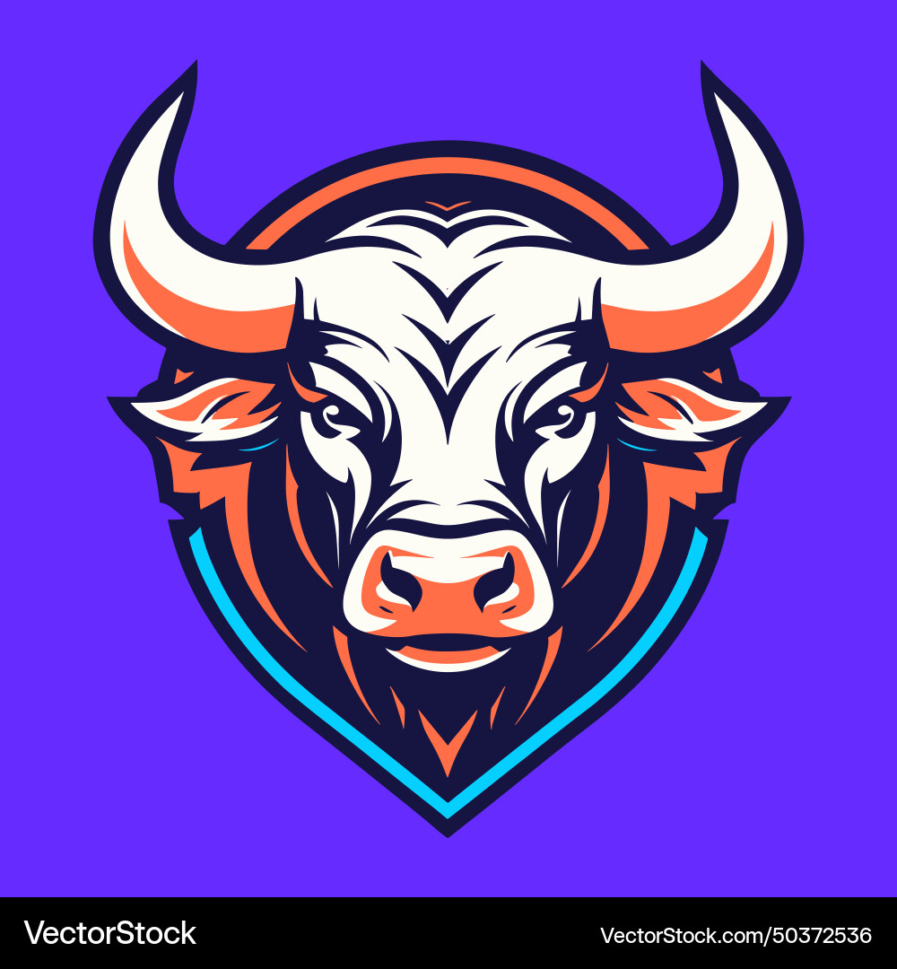 Bullhead isolated art Royalty Free Vector Image