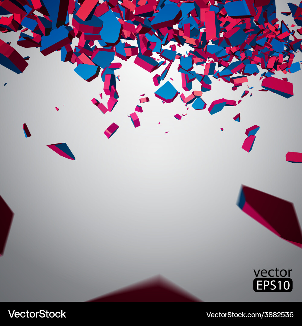 Crushed element Royalty Free Vector Image - VectorStock