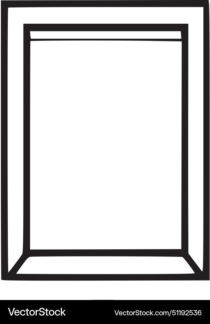Frame - minimalist and flat logo Royalty Free Vector Image