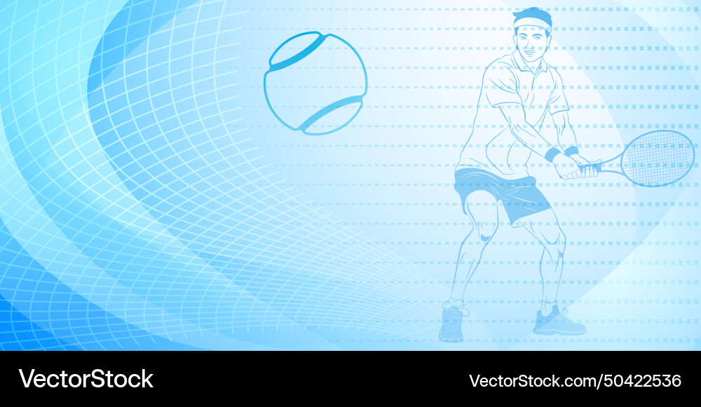 Tennis themed background Royalty Free Vector Image