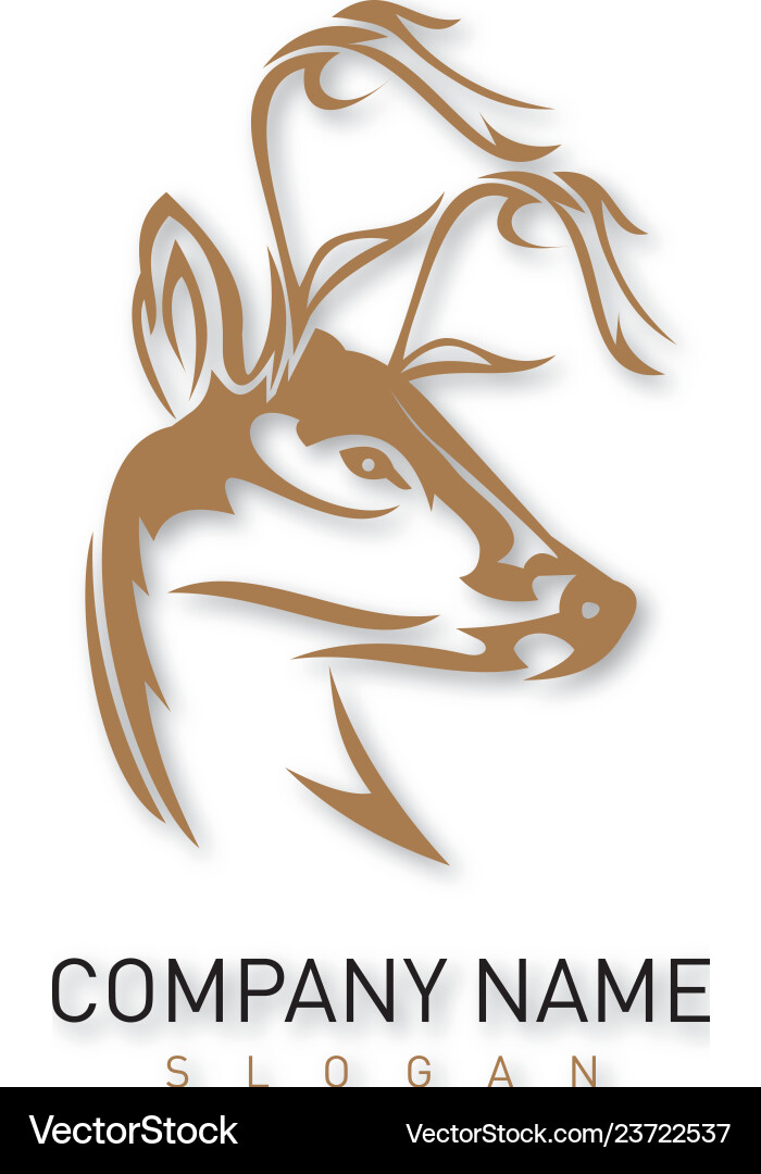 Deer design Royalty Free Vector Image - VectorStock