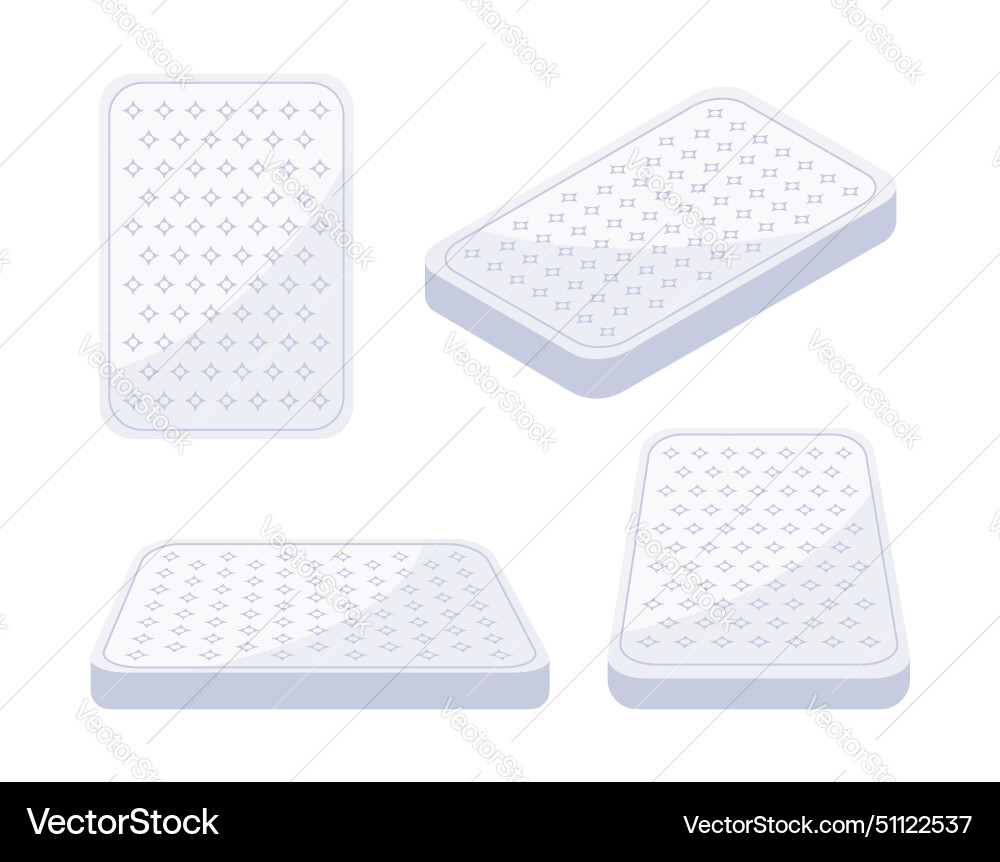 Double mattress for sleeping bed Royalty Free Vector Image