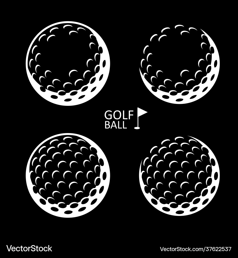 Golf ball Royalty Free Vector Image - VectorStock