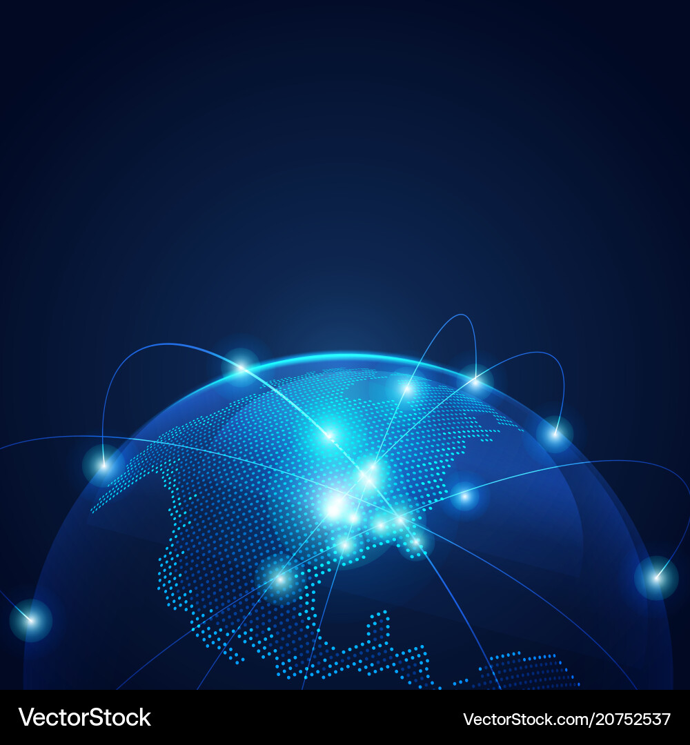 Light global Royalty Free Vector Image - VectorStock